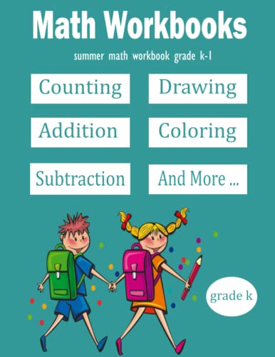 math workbooks Addition Subtraction counting drawing coloring and more ...