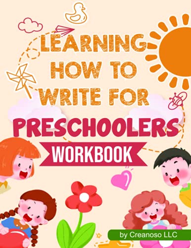 My First Writing Book: Learning How To Write for Preschoolers Workbook ...