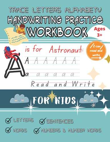 Trace Letters Alphabet Handwriting Practice workbook for kids: The ...