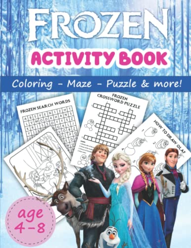 Fròzen Activity Book: How to draw Princess, Èlsa Coloring book, Fun ...