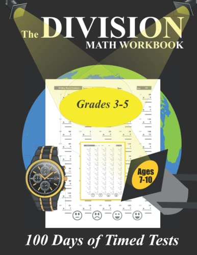 Division Math Workbook: 100 Days of Timed Tests,Math Drills, Digits 0 ...