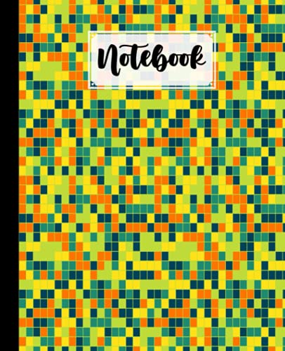Notebook: Squares Composition Notebook College Ruled,Squares Notebooks ...