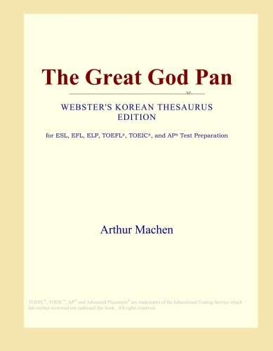 The Great God Pan (Webster's Korean Thesaurus Edition) by Icon Group ...