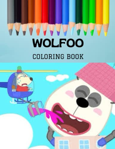 WOLFOO COLORING BOOK: 50 pages for kids,Let your little children ...