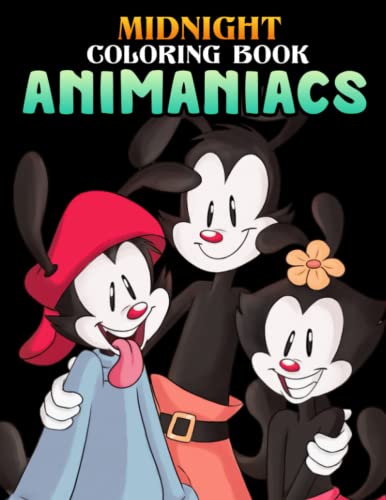 Midnight Anịmániács Coloring Book: Lovely Cartoon Character Coloring ...