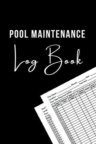 Pool Maintenance Log Book: Pool Log Book | Pool Maintenance Checklist ...