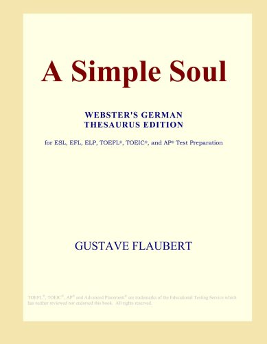 A Simple Soul (Webster's German Thesaurus Edition) by Icon Group ...