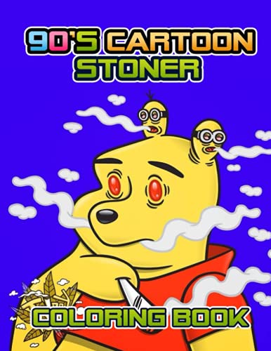 90s Cartoon Stoner Coloring Book For Adults: 90s Cartoon Wonderful ...