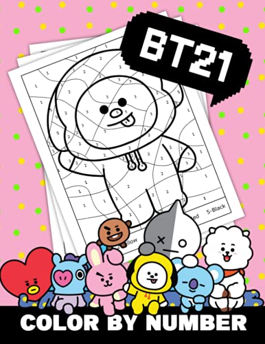 BT21 Color By Number: An Amazing Activity For You To Play, Color And ...
