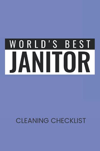World's Best Janitor: Cleaning Checklist by THINK TREES PUBLISHING ...