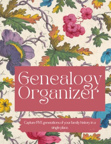 Genealogy Organizer, Notebook and Journal with Charts and Forms, 8.5x11 ...
