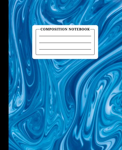 Blue Marble Composition Notebook: Wide Ruled Notebook Elementary School ...