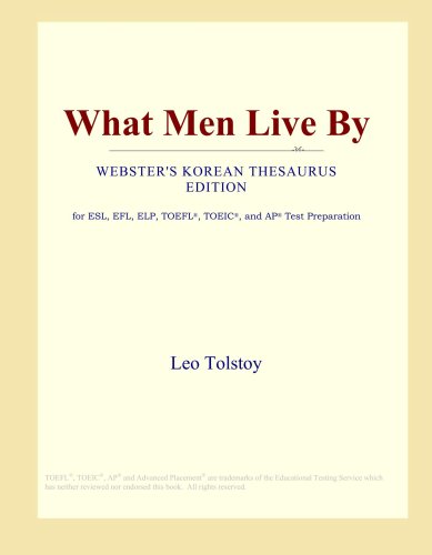 What Men Live By (Webster's Korean Thesaurus Edition) by Icon Group ...