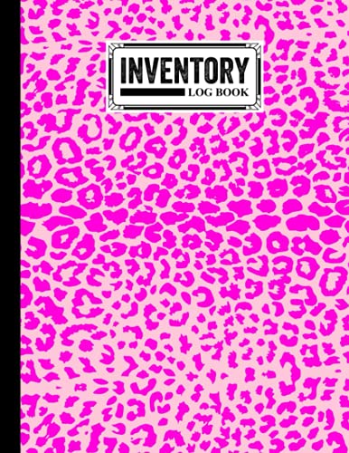 Inventory Log Book: Premium Leopard Print Cover Inventory Log Book ...