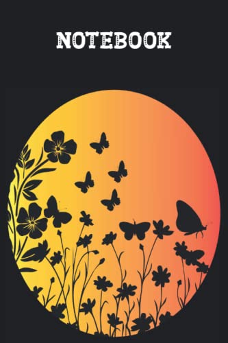 Butterfly Notebook: 120 wide ruled pages - 6" x 9" - planner, journal ...