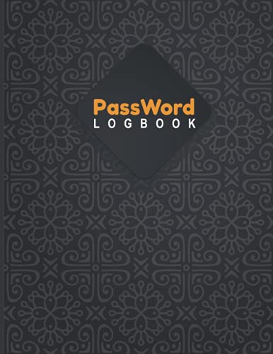 Password Logbook: A Premium Black Journal with Alphabetical Tabs. Never ...