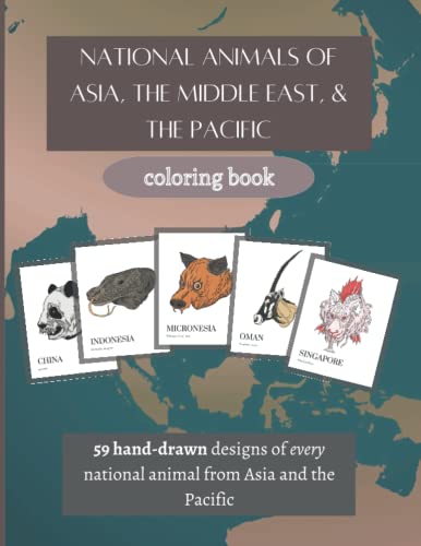 National Animals of Asia, the Middle East, and the Pacific: Coloring ...