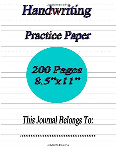 Handwriting Practice Paper for Kids: Bumper 200-Page Dotted Line ...