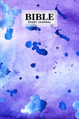 Bible Study Journal: Colorful Watercolor Cover Bible Study Journal, A ...