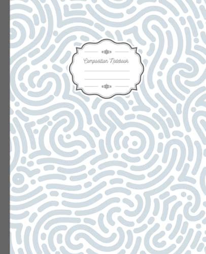 Composition Notebook: Organic Rounded, Wide Ruled Notebook Paper | Cute ...