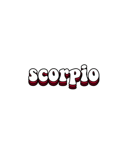 Zodiac Notebook: Scorpio - 120 pages - Lined Paper - 8,5x11inch ...