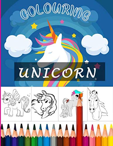 Colouring Unicorn: Colouring book of 50 pages for children from 4 to 8 ...