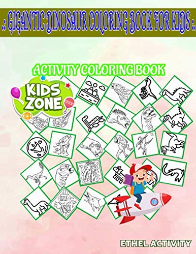 Gigantic Dinosaur Coloring Book For Kids: 45 Coloring Monolophosaurus ...