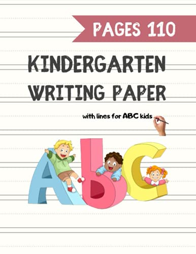 Kindergarten writing paper: writing paper for kids, handwriting ...