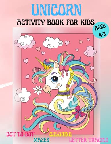 Unicorn Activity Book for Kids: Magical Unicorn Activity and Coloring ...