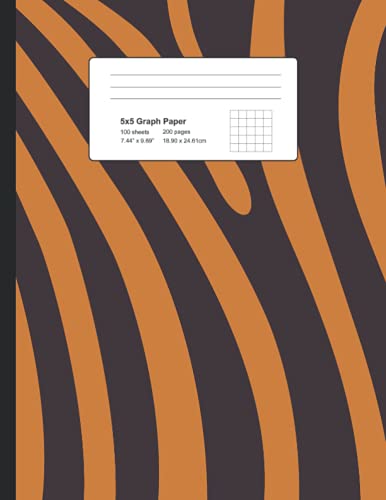 Graph Paper: 200 page Quad Ruled Notebook Composition Book 5x5 for Math ...