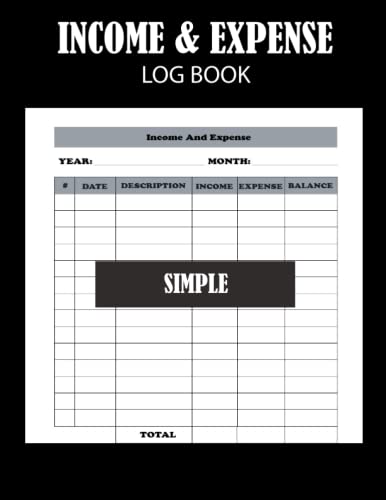 income and expense log book: Income Expense Record Tracking Book For ...
