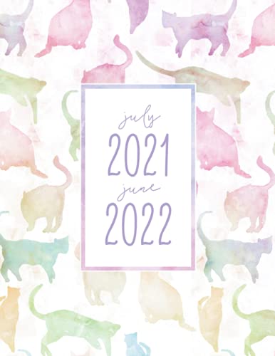 July 2021 June 2022: 2 Page Monthly Planner 2021-2022, July-June ...