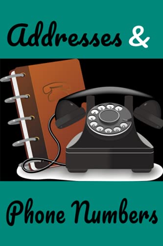 Addresses & Phone Numbers: ADDRESS AND PHONE NUMBER BOOK by Cynthia ...