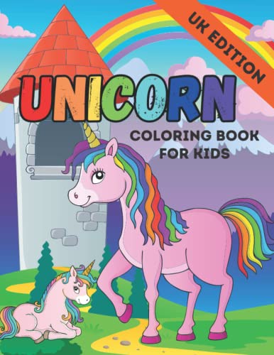 Unicorn Coloring Book For Kids: Amazing unicorn coloring pages for ...