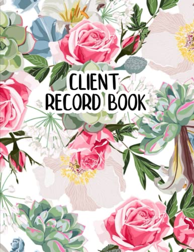 Client Record Book: Client Data Organizer Notebook for Hairstylist ...