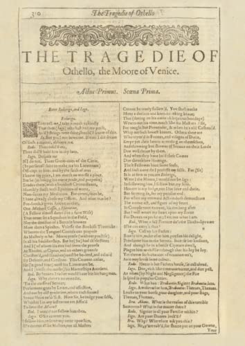 The Tragedy of Othello: Stage Play Format / Performance Acting Script ...