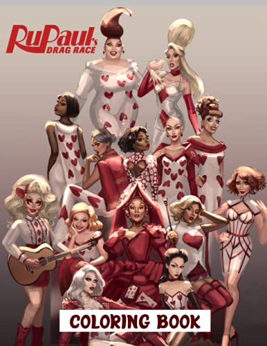 Rupaul's Drag Race Coloring Book: Amazing gift for All Ages and Fans ...