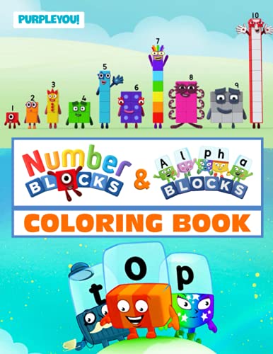 Purpleyou! - Numberblocks & Alphablocks Coloring Book: Creative ...