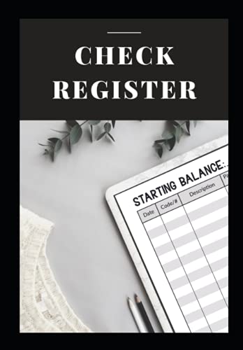 Simple Easy To Use Check Register Logbook: Checking Account Transaction ...
