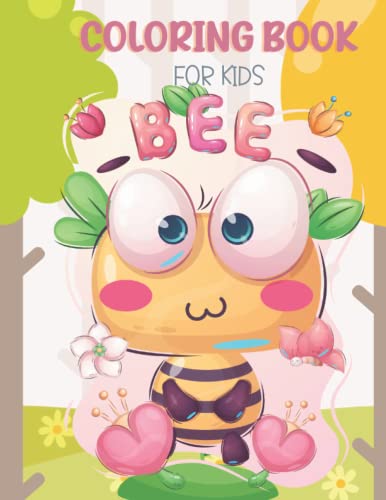 Honey Bee's Coloring Book For Kids: 20 Fun Designs For Boys And Girls ...
