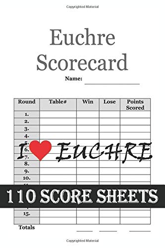 Euchre Score Sheets: 110 Euchre Score Pads by Score Publishing | Goodreads