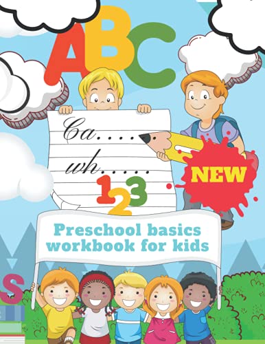 Preschool basics workbook for kids: Tracing Letters and Numbers for ...