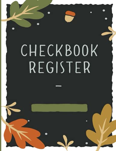 Checkbook Register: Transaction Register for Personal Checkbook | Large ...