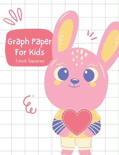 Graph Paper For Kids: 1 inch graph paper - large square graph paper ...