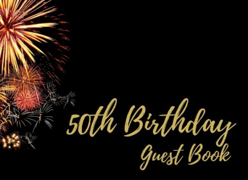 50th Birthday: Guest Book | Birthday Autograph Book | Keepsake Gift ...