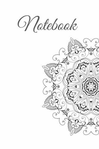Black and White Mandala: Notebook/Journal | Size: 6" x 9" | 120 Lined ...
