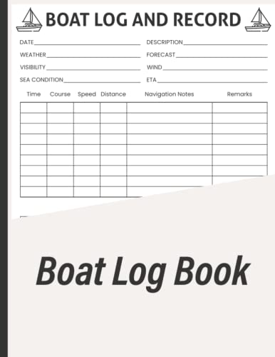 Boat Log Book: Journal for Keeping Track of Trips and Maintenance by ...