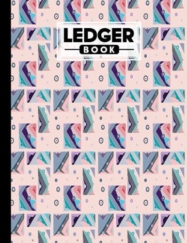 Ledger Book: Rectangles Ledger Book, Record Income and Expenses, 120 ...