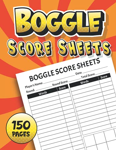 Boggle Score Sheets: 150 Pages by Hill Touch Publishing | Goodreads