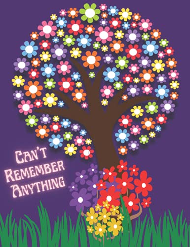 Can't Remember Anything Flower Tree: Password Book: Purple Large Print ...